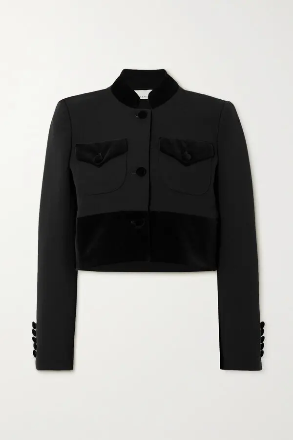 LIBEROWE Net Sustain Raja Cropped Wool Jacket
