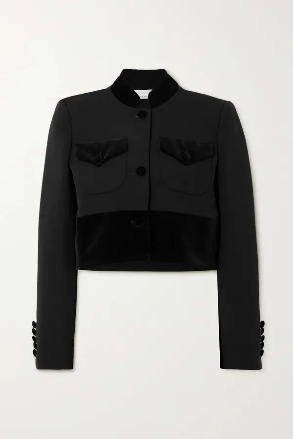 LIBEROWE Net Sustain Raja Cropped Wool Jacket