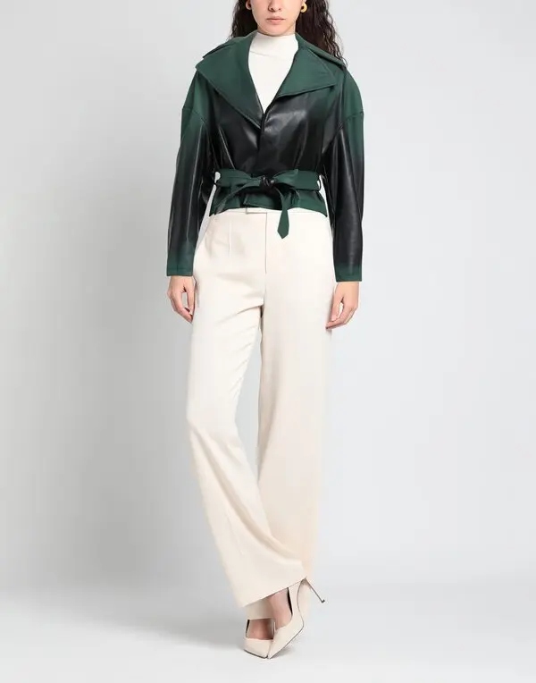 ANTONELLA RIZZA Coated Blazer With Belt - Green