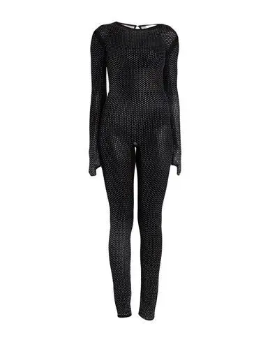 Patrizia Pepe Jumpsuit With Rhinestones - Black