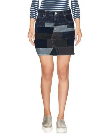 P JEAN P. Jean Denim Patchwork Skirt
