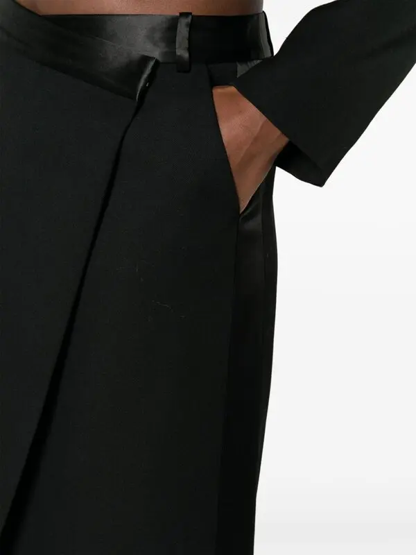 Simkhai Satin-belt Wrap Midi Skirt
