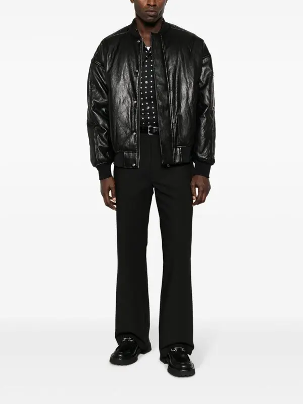 Patrizia Pepe Coated Oversized Bomber Jacket