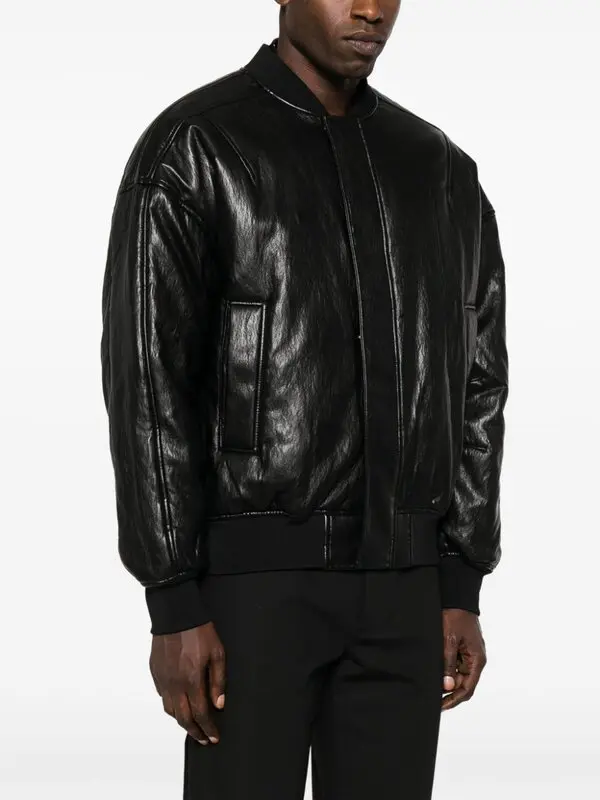 Patrizia Pepe Coated Oversized Bomber Jacket