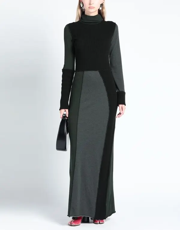 MAISON MARGIELA Cotton, Wool, And Polyamide Maxi Dress