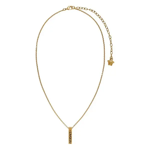 Versace Medusa Pendant Necklace - Gold/black