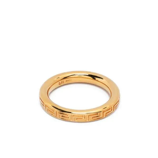 Versace Court Band Ring - Gold