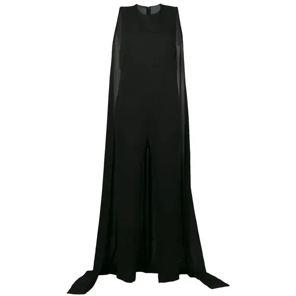 TOM FORD Cape Detail Jumpsuit - Black