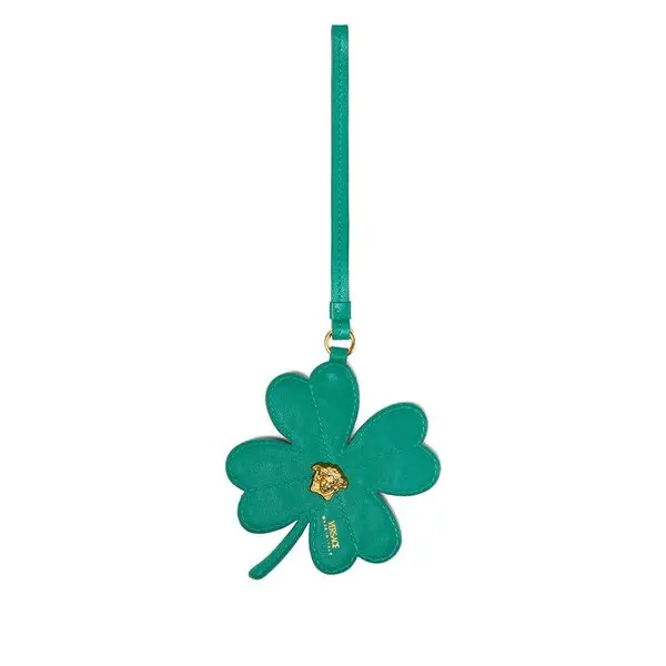 Versace Clover Keyring - Green