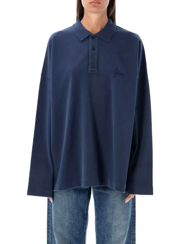 J.W. Anderson X Apc Murray Polo Shirt In Marine - 56% Off