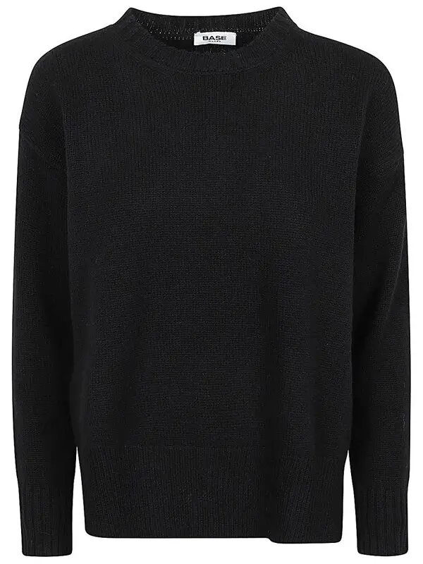 BASE Long-sleeved Sweater - Black