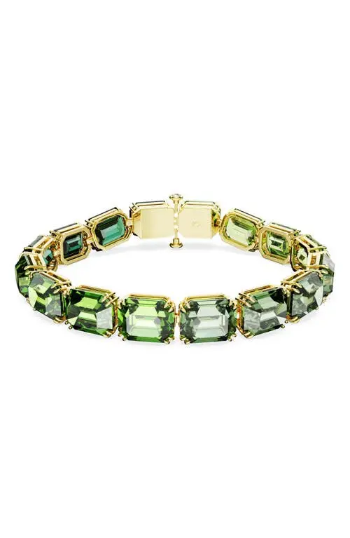 SWAROVSKI Millenia Octagon Cut Crystal Bracelet - Green