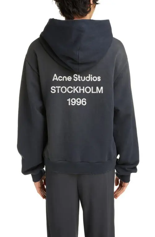 Acne Studios Oversized Distressed Graphic Hoodie