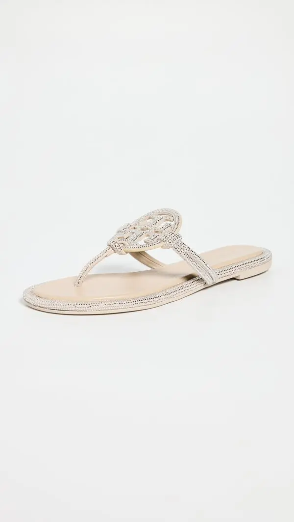 Tory Burch Miller Knotted Pave Sandals