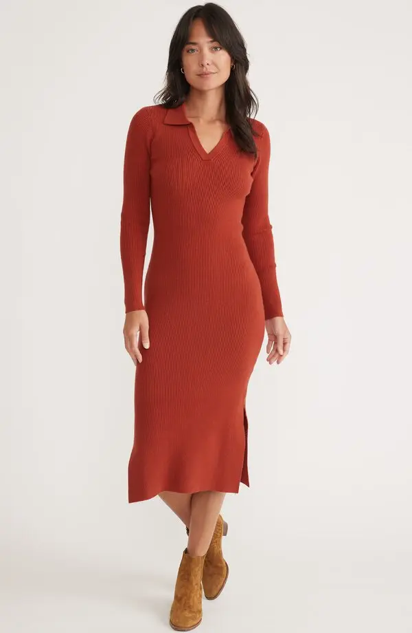 open lace back dress Women's Lexi Rib Fit & Flare Dress | Coffee Bean
