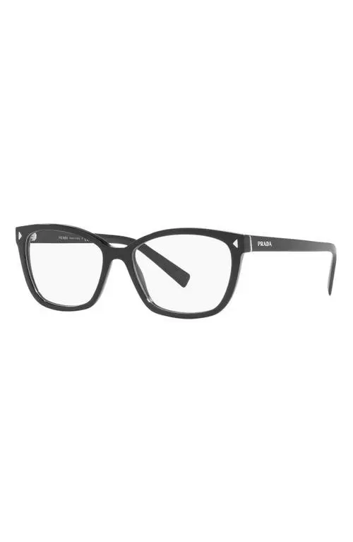 Prada 57mm Rectangular Eyeglasses