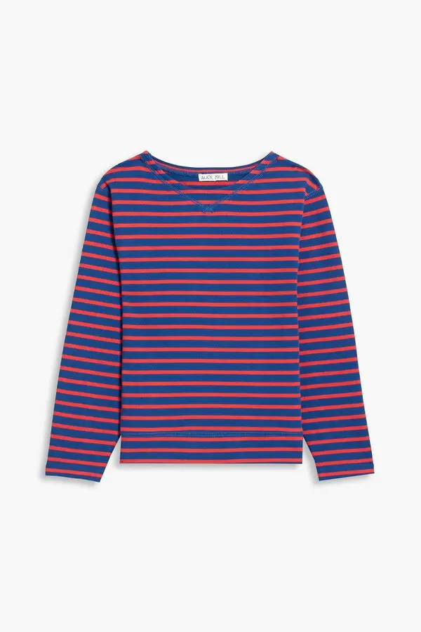 ALEX MILL Lakeside Striped Cotton-jersey Top