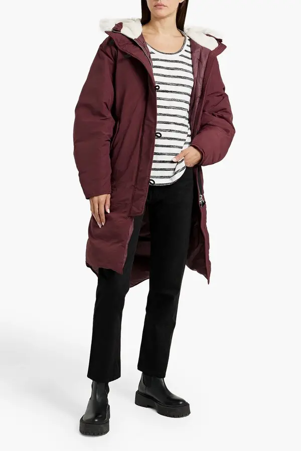 Rag & Bone Plushtrimmed Ripstop Hooded Down Coat