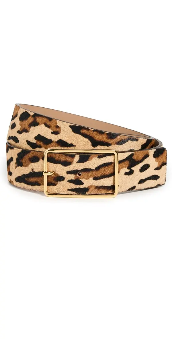 B-low The Belt Milla Calf Hair Belt - Leopard Gold