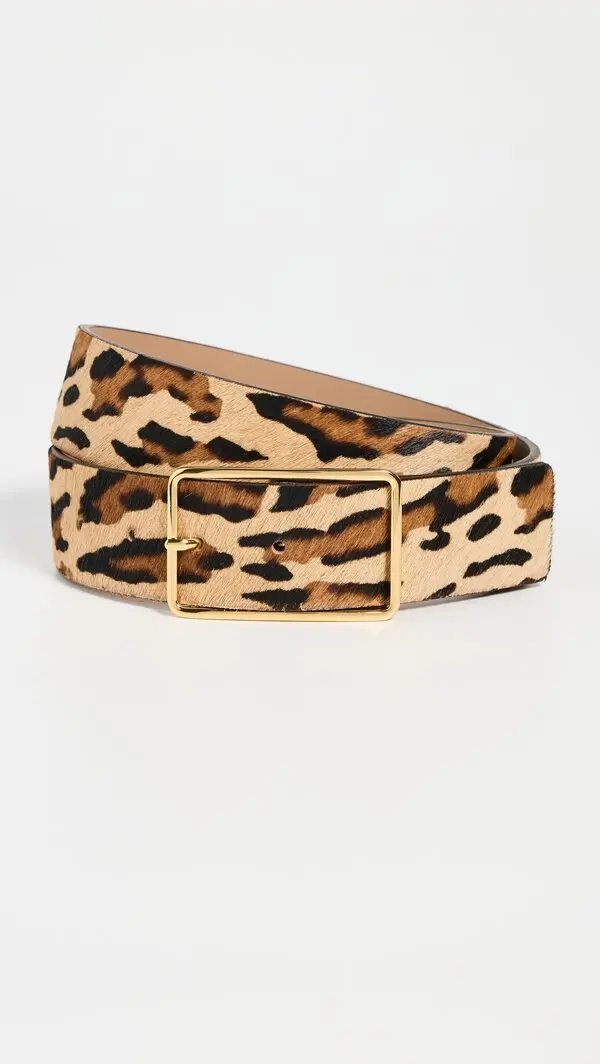 B-low The Belt Milla Calf Hair Belt - Leopard Gold