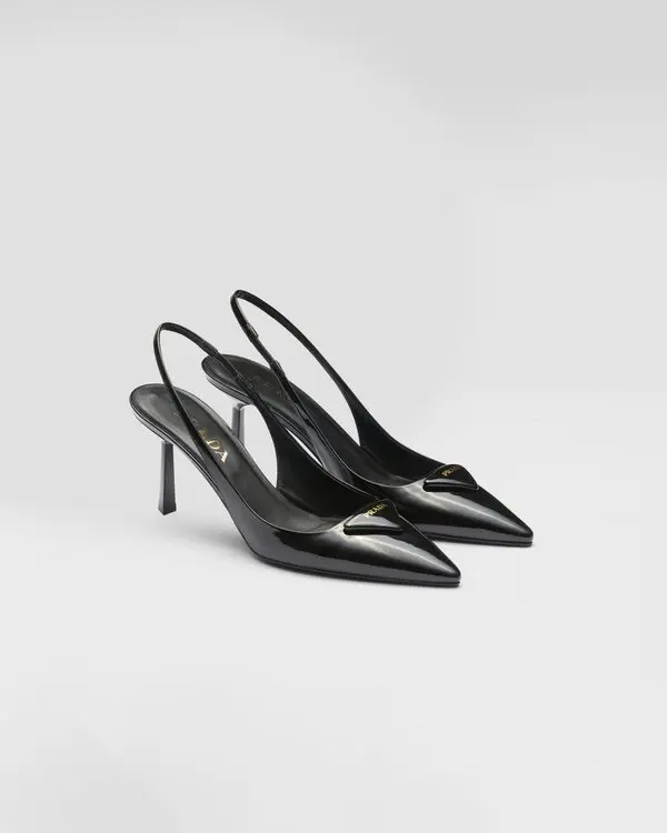 Prada Patent Leather Slingback Pumps
