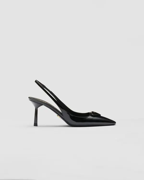 Prada Patent Leather Slingback Pumps