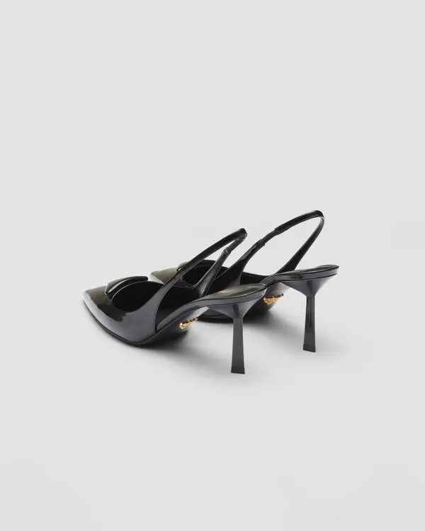Prada Patent Leather Slingback Pumps