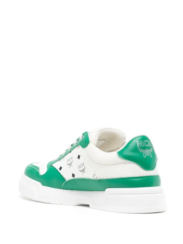 Mcm Skyward Monogram-print Low-top Sneakers