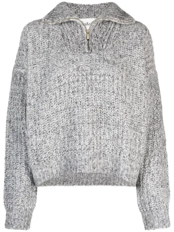 Ba&sh High-neck Knitted Jumper