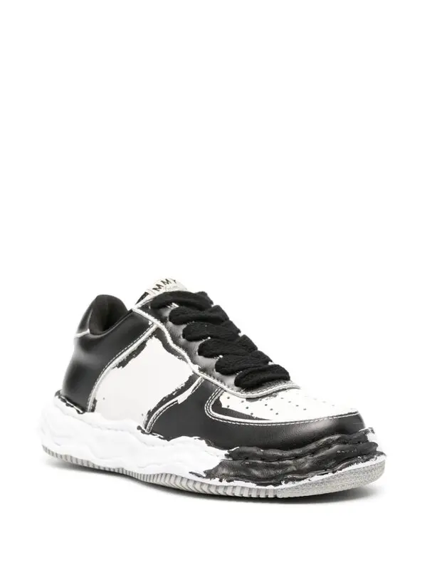 Mihara Yasuhiro Faded-effect Logo Sneakers - White