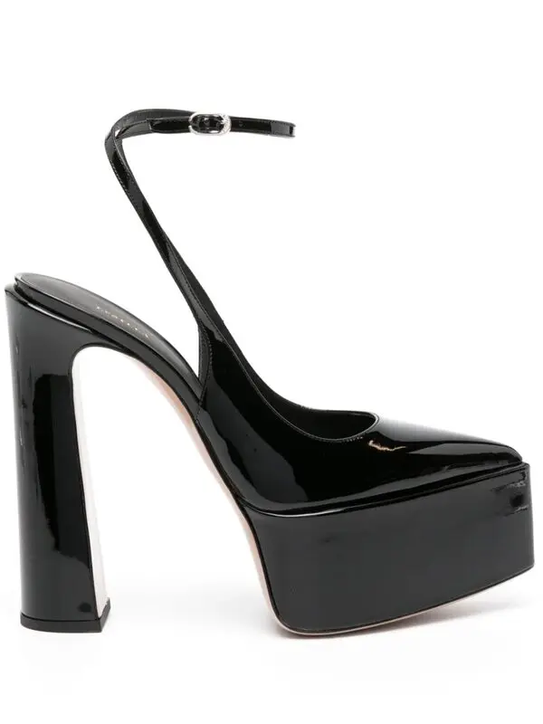 LE SILLA Nina 165mm Patent-finish Leather Pumps