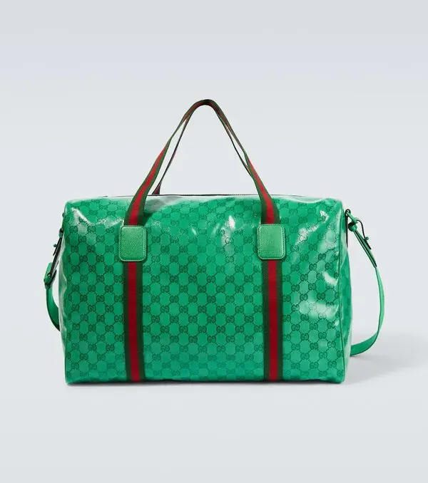 Gucci Gg Large Crystal Canvas Duffel Bag