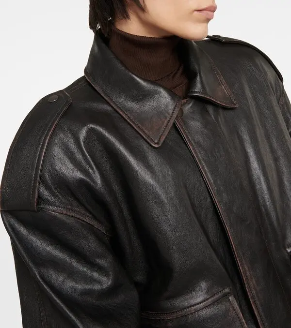 Saint Laurent Leather Blouson Jacket