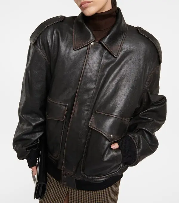 Saint Laurent Leather Blouson Jacket