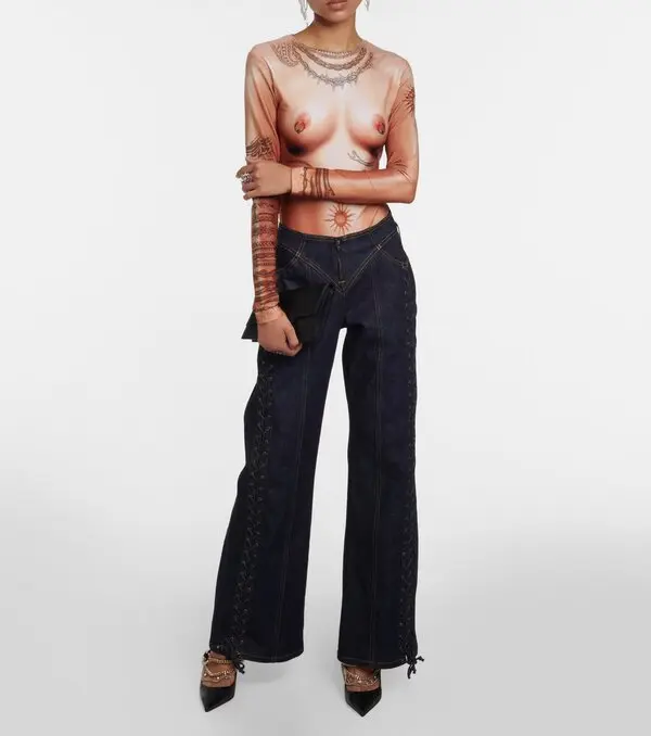 JEAN PAUL GAULTIER Tattoo Collection Bodysuit