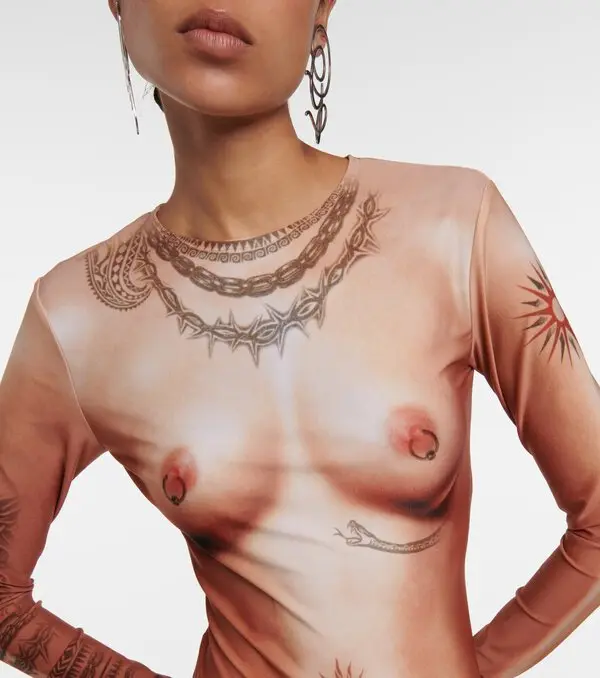 JEAN PAUL GAULTIER Tattoo Collection Bodysuit