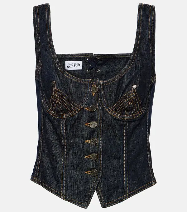 JEAN PAUL GAULTIER Denim Bustier