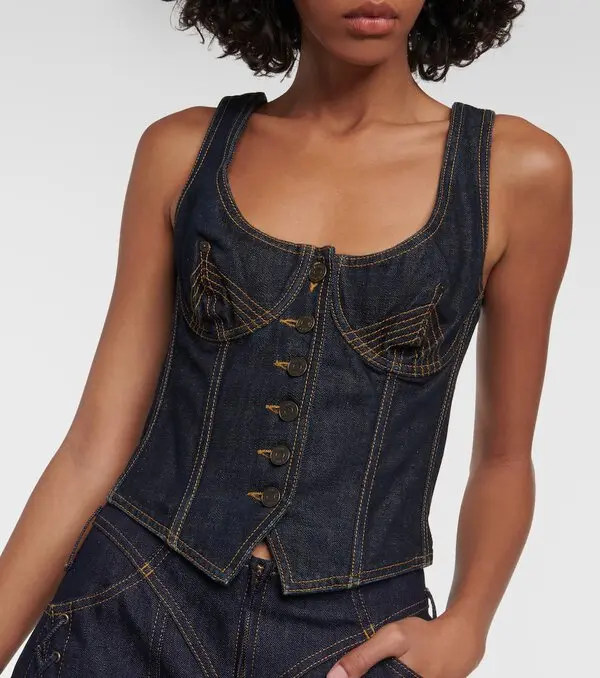 JEAN PAUL GAULTIER Denim Bustier