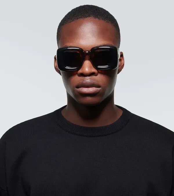 Loewe Inflated Square Sunglasses In Black - 30% Off 