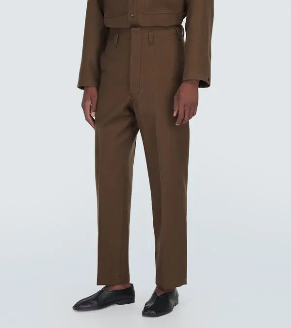 LEMAIRE Maxi Cotton And Wool Chinos