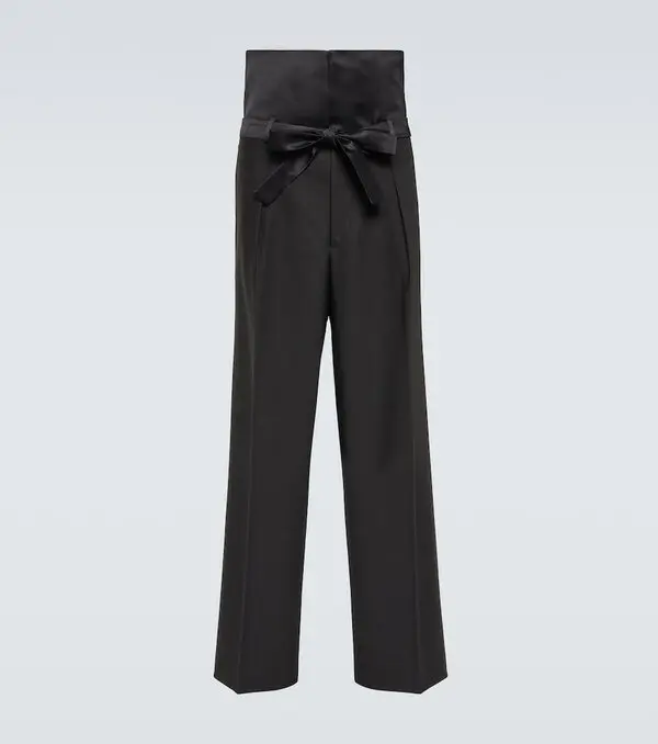 WALES BONNER High-rise Straight Pants