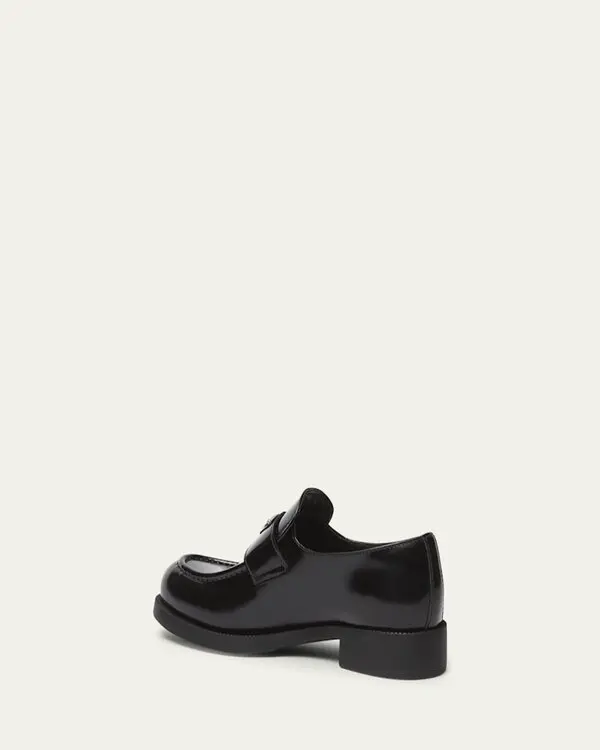 Prada Leather Slip-on Loafers