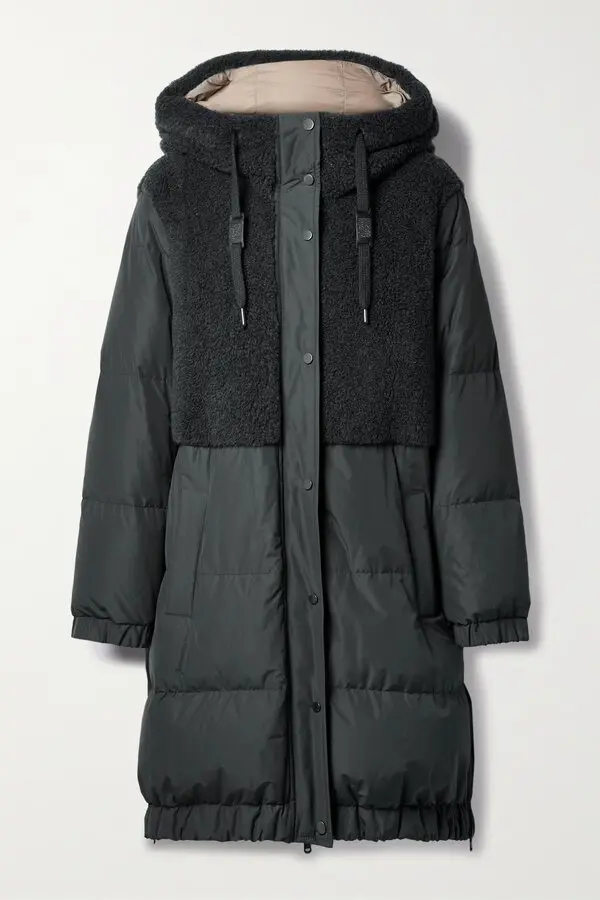 Brunello Cucinelli Hooded Quilted Shell Coat