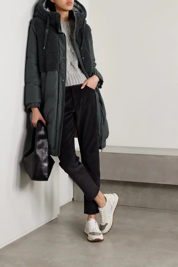 Brunello Cucinelli Hooded Quilted Shell Coat