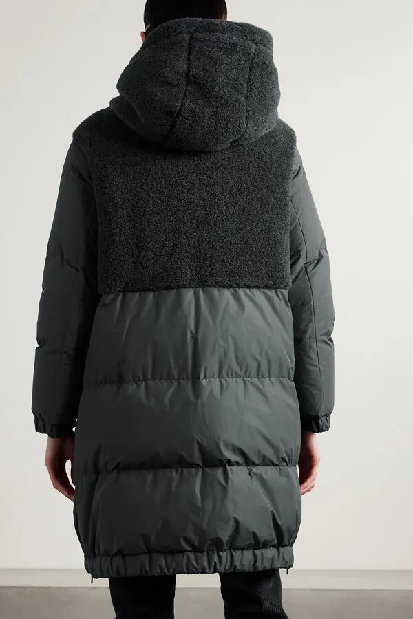 Brunello Cucinelli Hooded Quilted Shell Coat