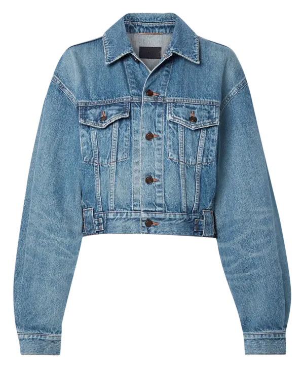 Saint Laurent Cropped Denim Jacket
