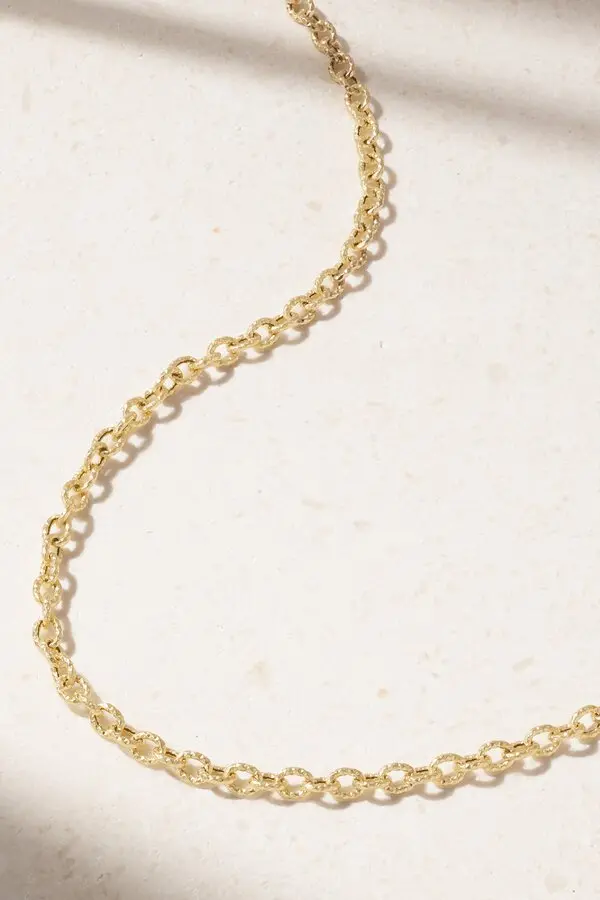 Carolina Bucci 18-karat Rolo Link Chain Necklace