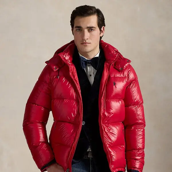 Ralph Lauren Glossed Down Jacket - Rl 2000 Red Glossy