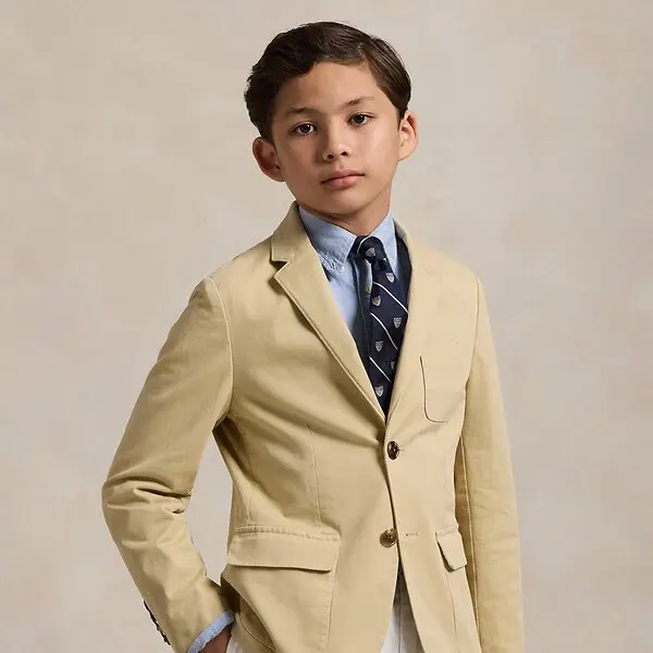 Ralph Lauren Stretch Chino Suit Jacket - Tan