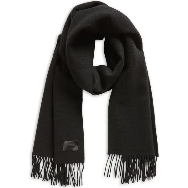 Vince Double Face Cashmere Scarf - 001blk